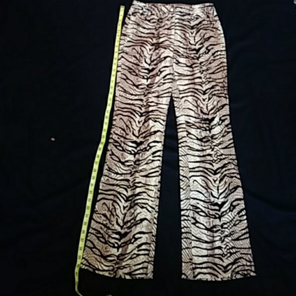 Escada Stretchy Animal Print Jeans, Sml - Gem